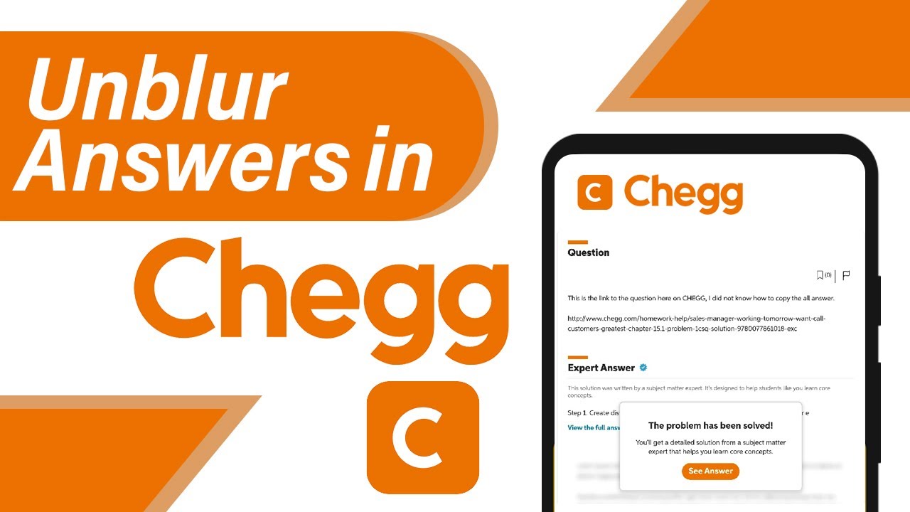 How To Unblur Answers in Chegg Legally