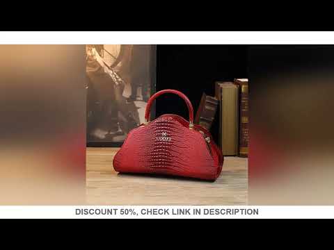 Vintage Crocodile Print Tote Bag Retro PU Shoulder Bag Women's Fashion Handbag & Satchel Purse Girl
