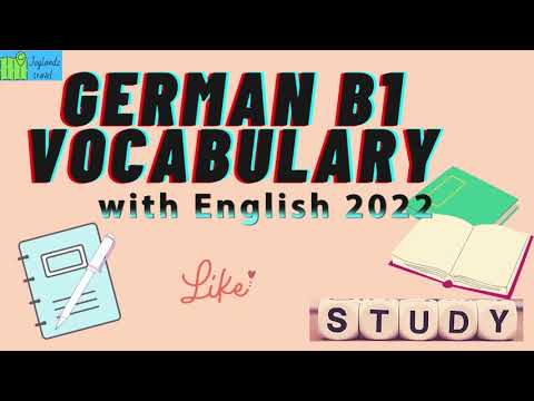 German B1 vocabulary with English 2022 (Englisch - Deutsch Vokabeln) #germanvocabulary