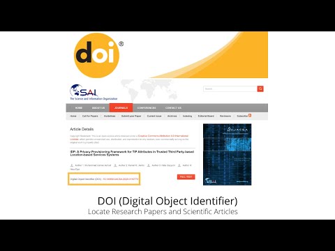What is DOI | How to Locate Research Paper through DOI | Rida Qayyum