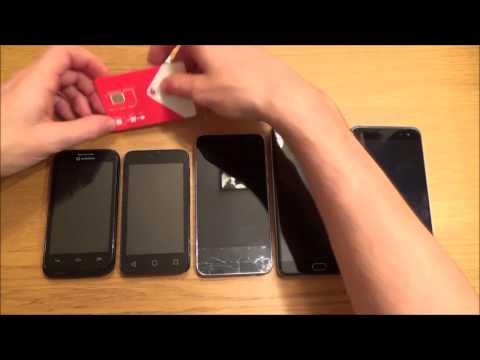 How to INSERT / REMOVE a SIM card in various MOBILE CELL PHONES