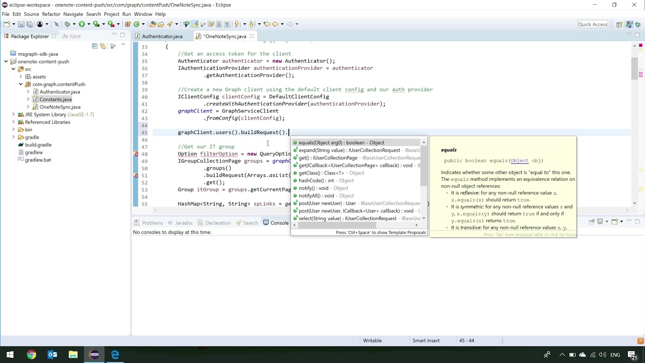 Microsoft Build 2018 Build smart productivity apps with the Microsoft Graph Java SDK