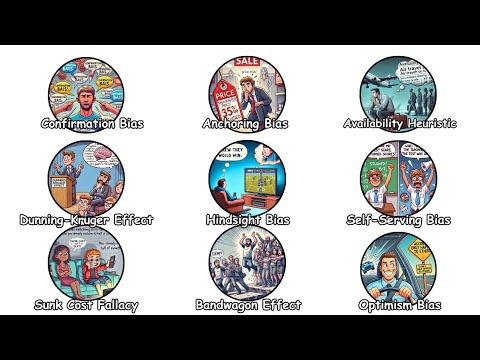 Every Cognitive Bias You Don't Know You Have Explained in 8 minutes