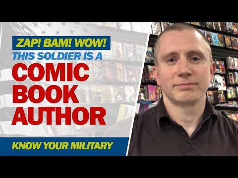 ZAP! BAM! WOW! This Soldier's a Comic Author