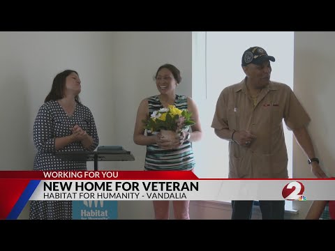 Veteran family celebrates new home through Habitat for Humanity