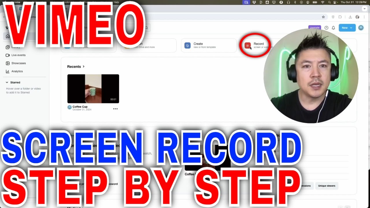 ✅  How To Screen Record On Vimeo 🔴