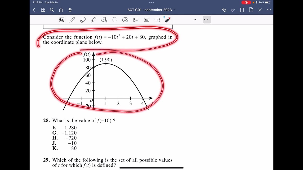 ACT G01    Math    Question 28