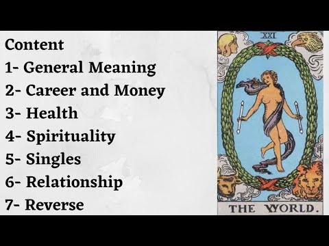 The World Tarot Card Meaning in Hindi |Interpretation of The World in Hindi #tarotandoraclespace
