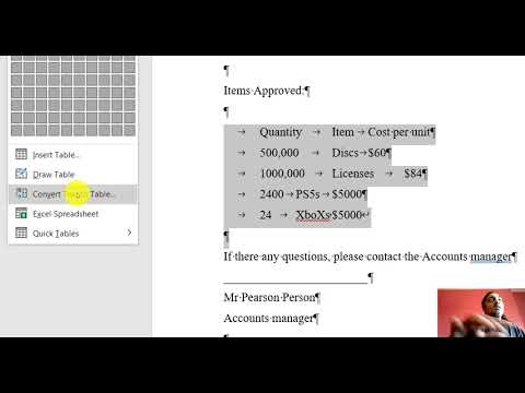 Formatting a letter – Text, Tables, Layout – Tutorial – Island Class