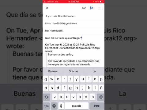How to reply to an email on your phone (Spanish)