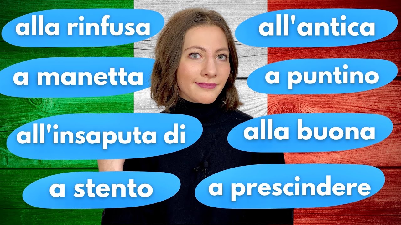 16 Italian EXPRESSIONS with the PREPOSITION «A» – LearnAmo