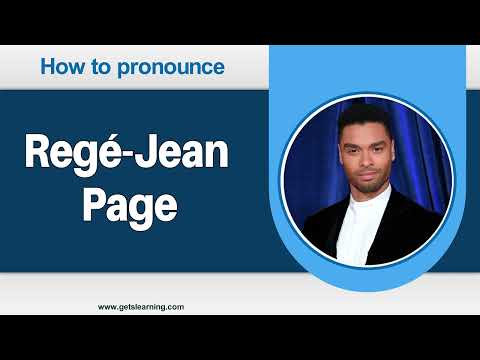 How to Pronounce Rege-Jean Page in English Correctly | Bridgerton series