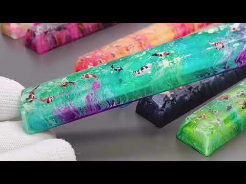Zen Pond Spacebar artisan keycaps - Boreal