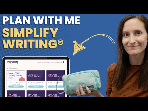 Plan Writing With Me (Using the Lessons & Teacher Models From Simplify Writing)