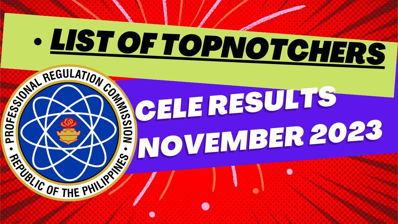 November 2023 Civil Engineer Licensure Examination Results #civilengineer