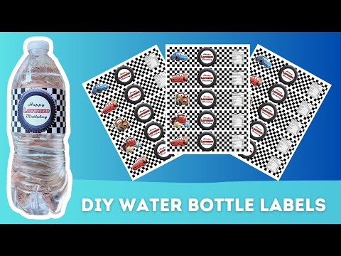 DIY Personalized Water Bottle Labels For Parties