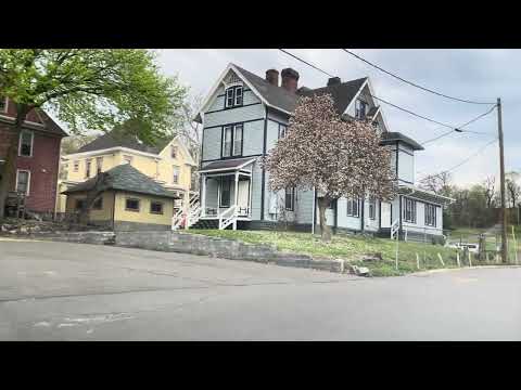 Driving Downtown New Castle Pennsylvania April 21, 2025