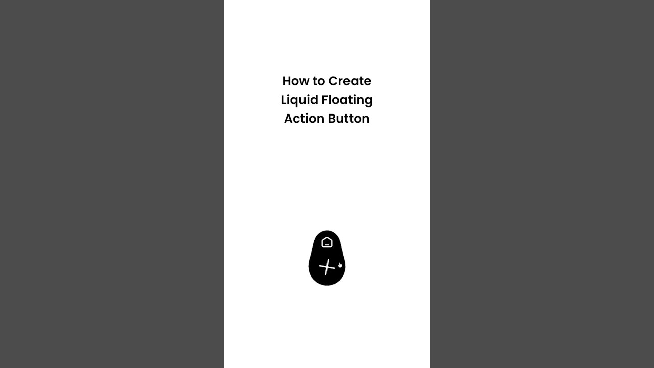 How to create #liquid floating #action #button in #figma
