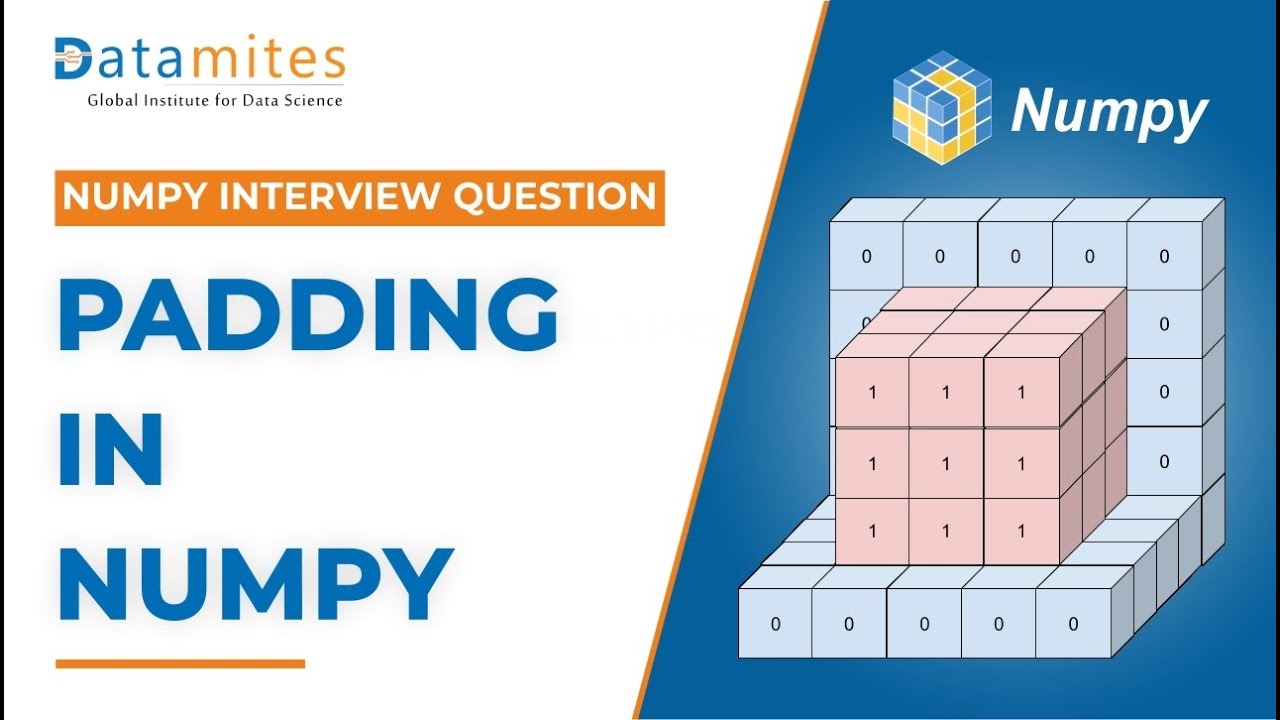 Padding in Numpy Array | Numpy functions | Python Numpy Tutorial