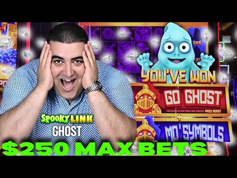 I Went CRAZY Betting $250/Spin on SPOOKY LINK Slot – INSANE JACKPOT! 👻