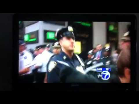 NYPD hats and bats staring T-Bomb