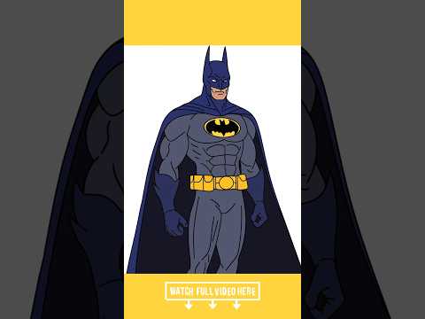 DRAW Batman Like a PRO in 5 Minutes! #art #drawing4kids #drawingtechniques #drawing #drawingtutorial