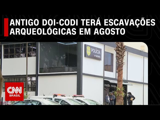 Archaeological excavations in the building where DOI-Codi operated ...