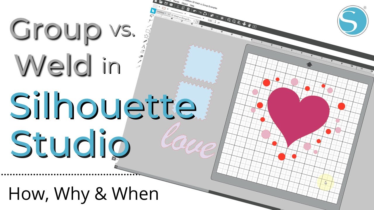Silhouette Studio: Group vs  Weld