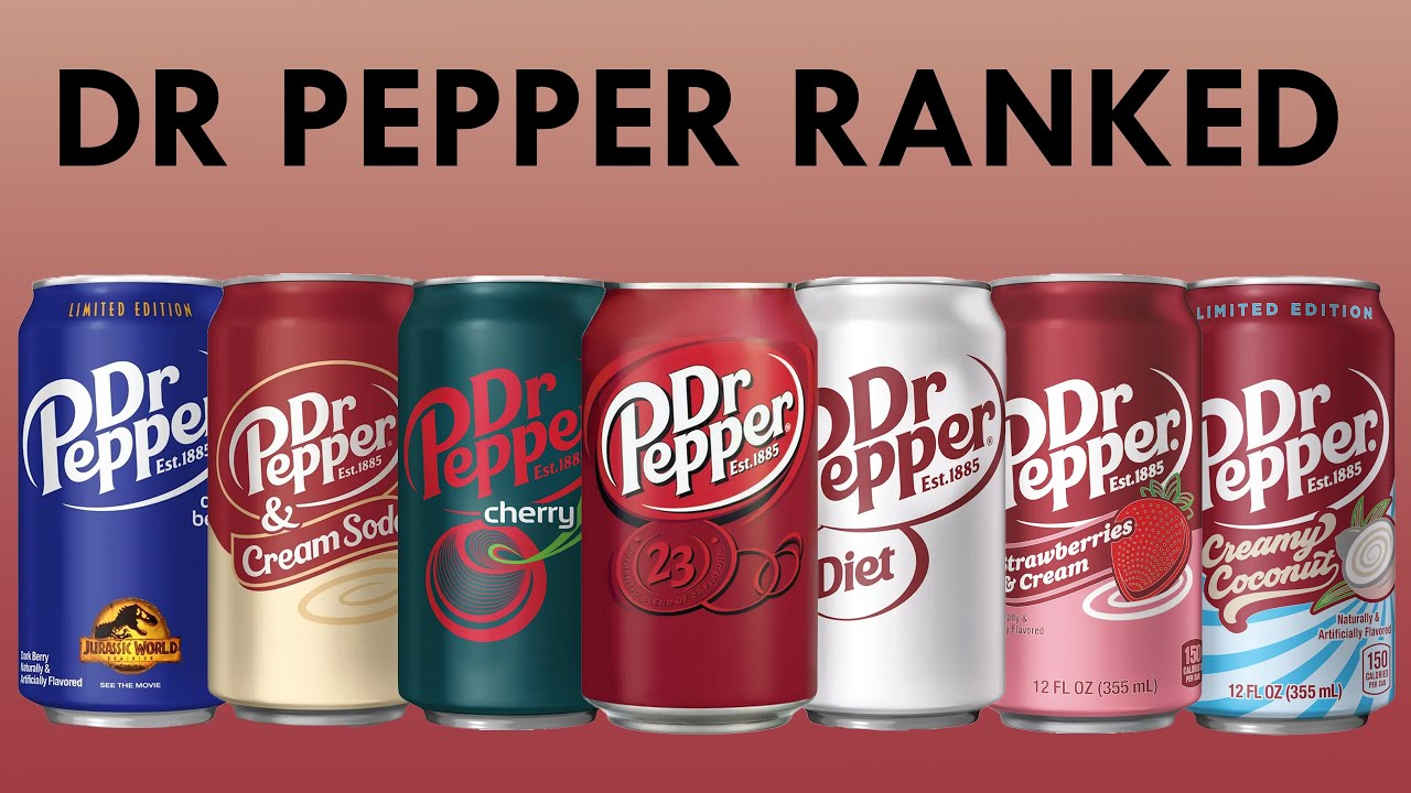 Trying All 12 Dr Pepper Flavors