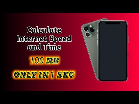 How to Calculate Internet Speed and Time | 30Mbps/100Mbps