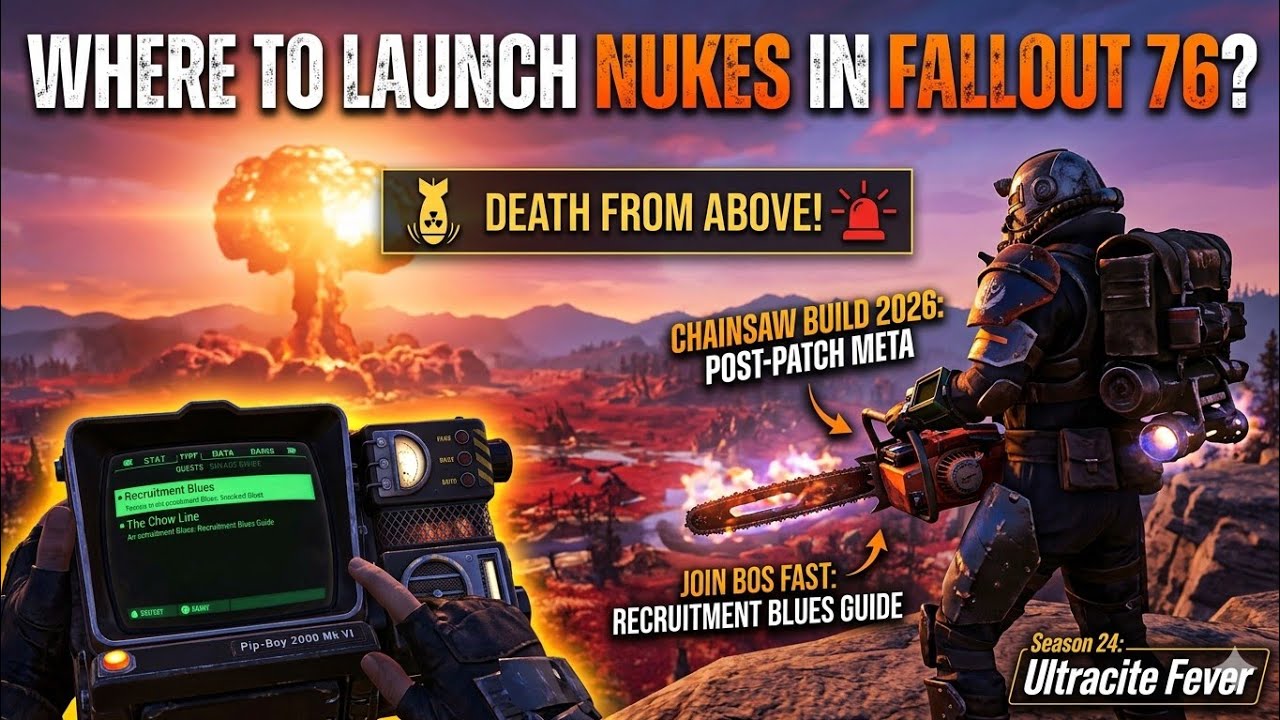 Where to Launch Nukes in Fallout 76? Death From Above Event Guide