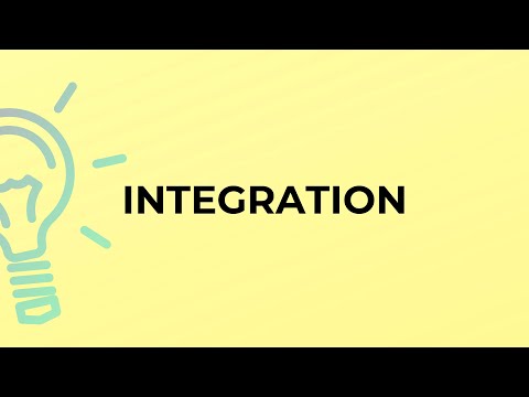 What is the meaning of the word INTEGRATION?