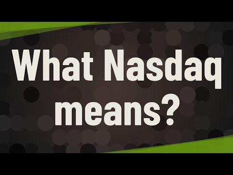 What Nasdaq means?