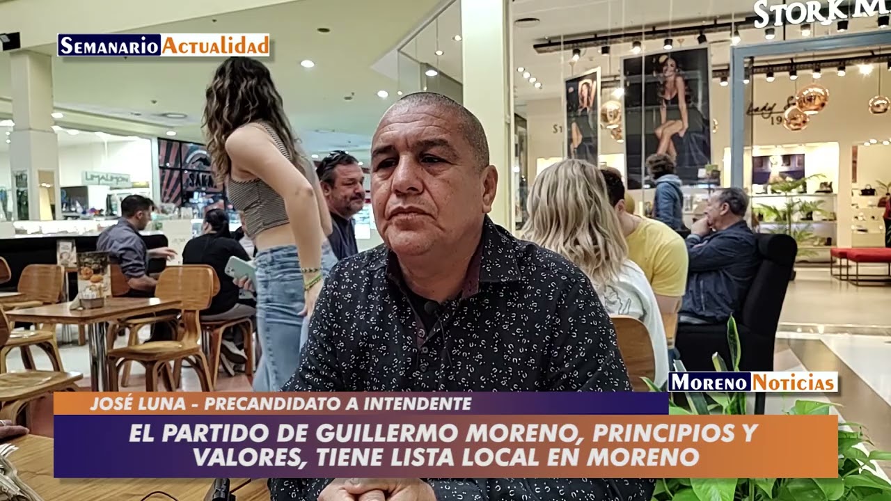 El partido de Guillermo Moreno, Principios y Valores, tiene lista local ...