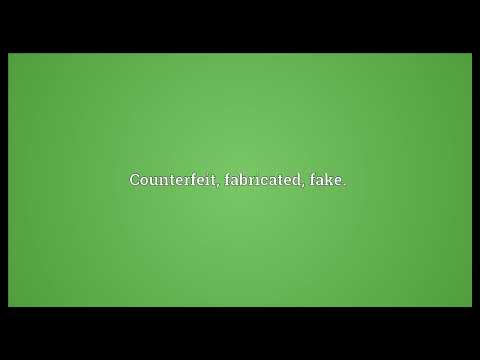 Factitious Meaning