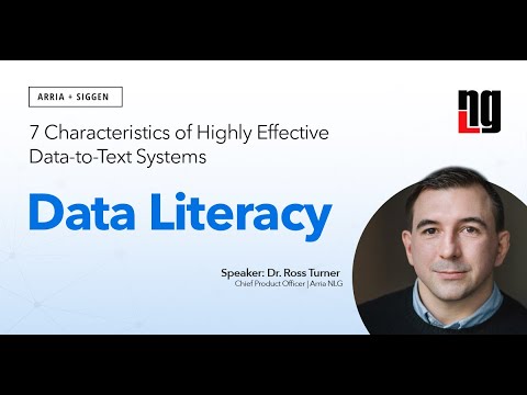 SIGGEN Webinar: Data Literacy - Ross Turner