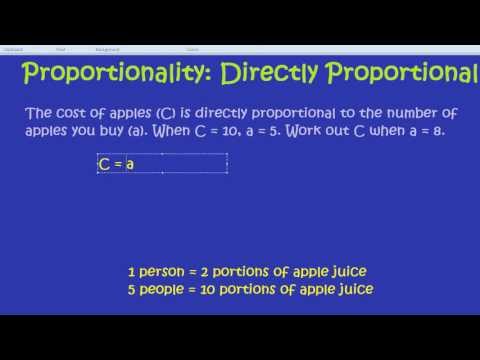 Proportionality: Directly Proportional