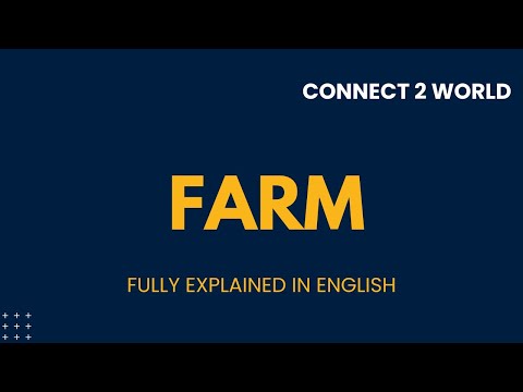 What Does farm Means || Meanings And Definitions With farm in ENGLISH