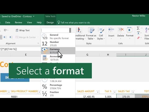 Format numbers in cells in Microsoft Excel