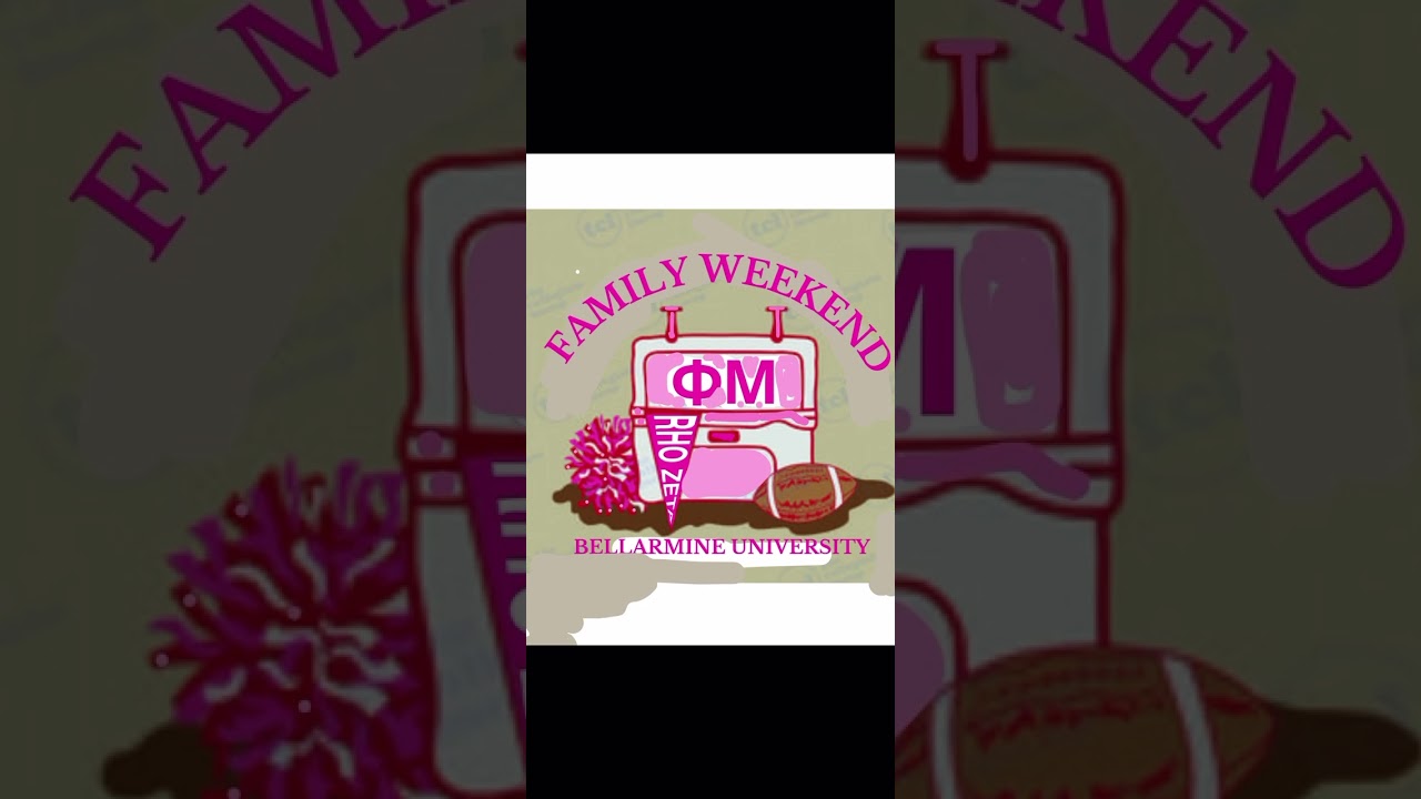 Phi mu family weekend banner