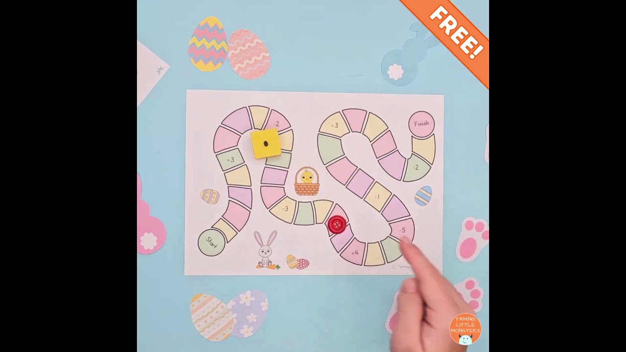 Free Printable Easter Board Game for Preschoolers
