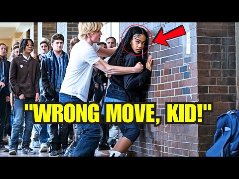 High School Bully Attacks Black Girl, Then Freezes When He Learns Who Her Father Is