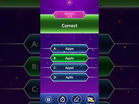 Spelling Quiz, Level -2