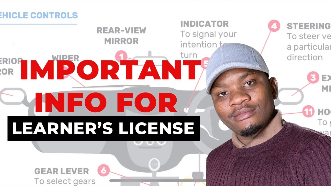 How to remember the vehicle controls for the learner’s license test