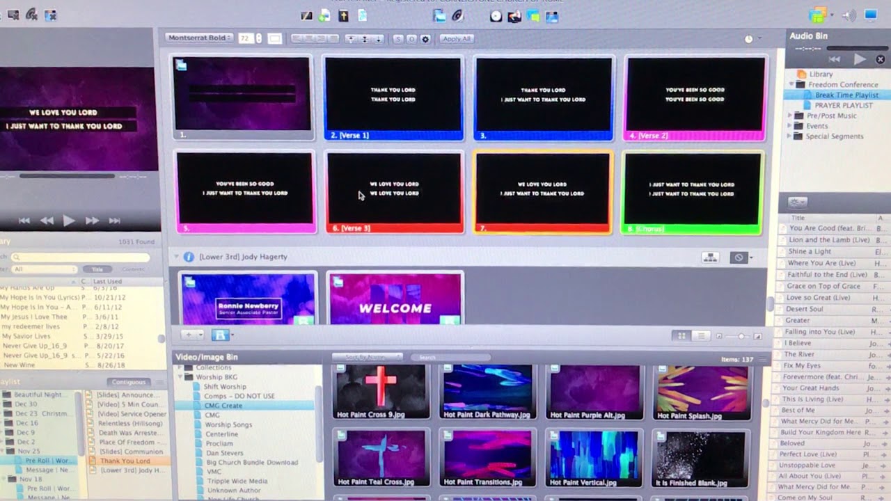 Tutorial Pro Presenter Editing Worship Lyrics