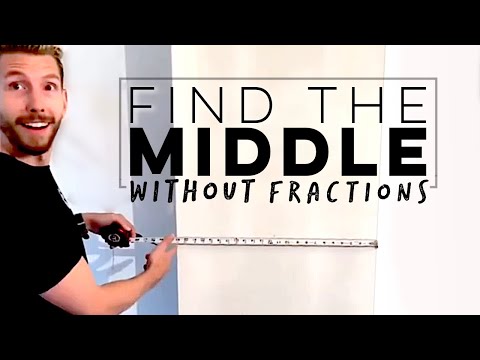 Measuring Tape Tip (Find the Middle Without Fractions!)