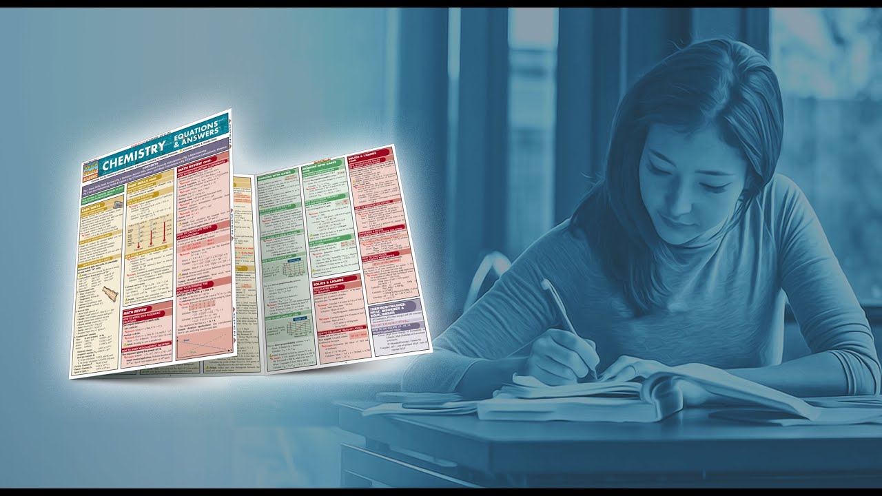 QuickStudy Chemistry Equations & Answers Laminated Study Guide