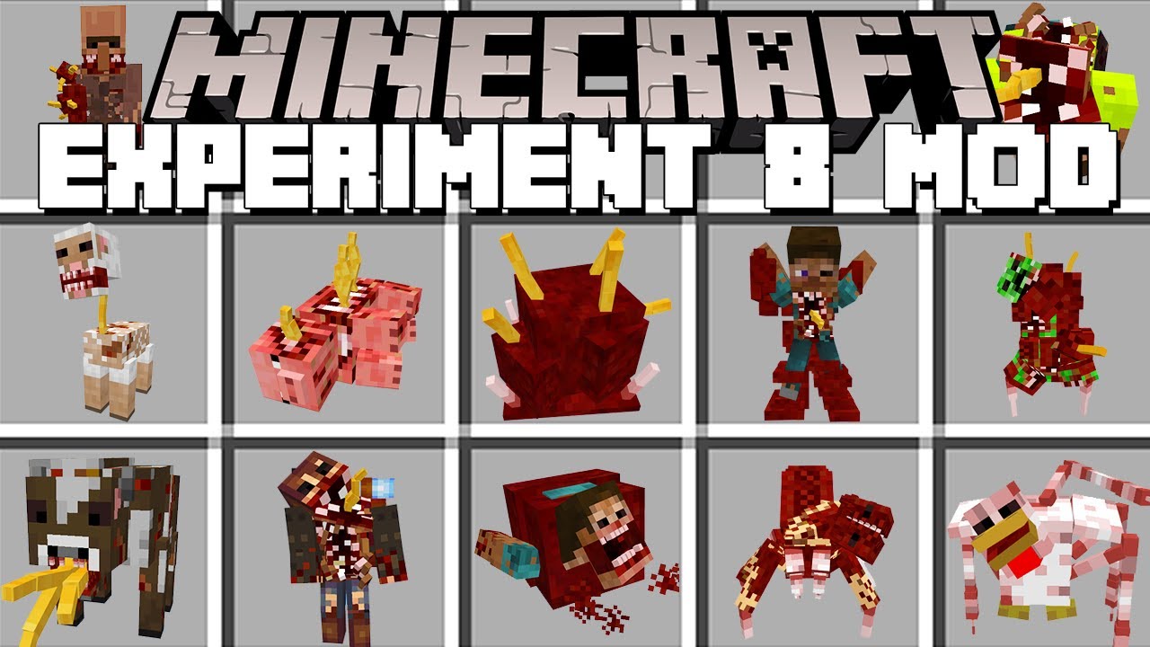 Minecraft EXPERIMENT 8 MOD / ABOMINABLE PARASITES! (Minecraft Mods)