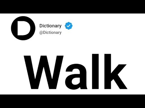 Walk Meaning In English