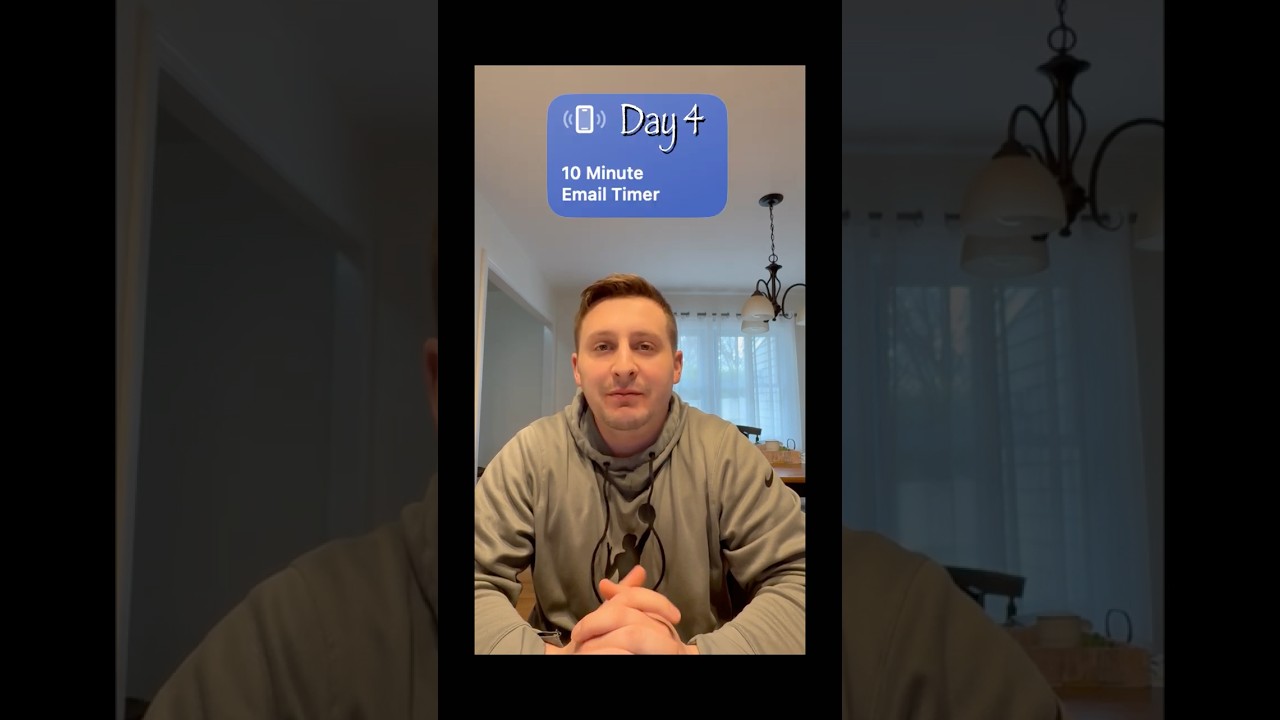 Day 4 of teaching Apple shortcuts every day: 10 Minute Email Timer #shortcuts #productivity #inbox0